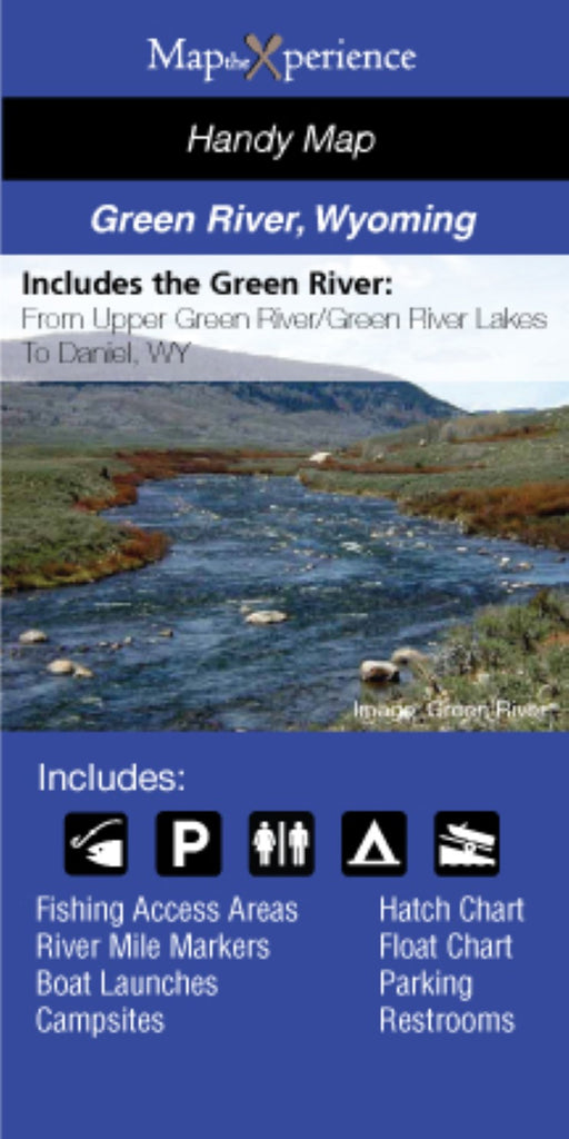 Buy map: Green River, Wyoming Fishing Map – YellowMaps Map Store