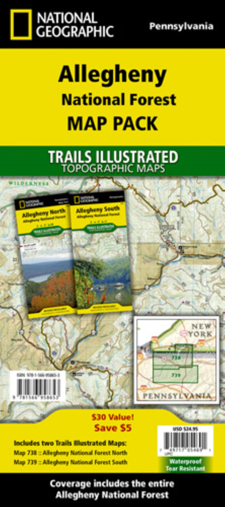 Buy map: Allegheny National Forest [Map Pack Bundle] – YellowMaps Map Store
