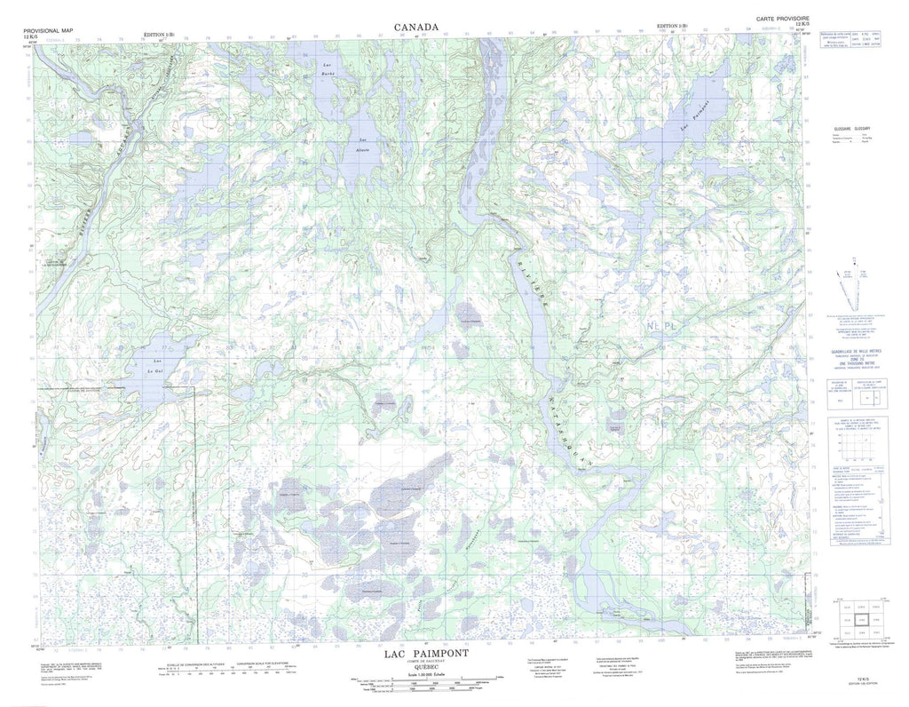 Buy Lac Paimpont topo map 012K05 – YellowMaps Map Store