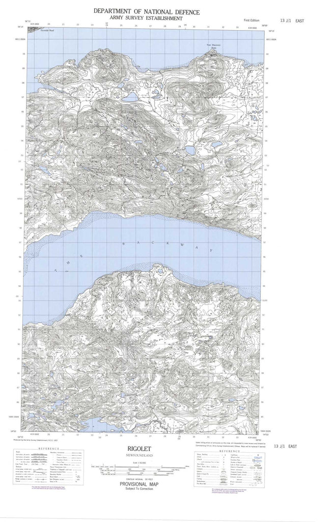 Buy Rigolet topo map 013J01E – YellowMaps Map Store