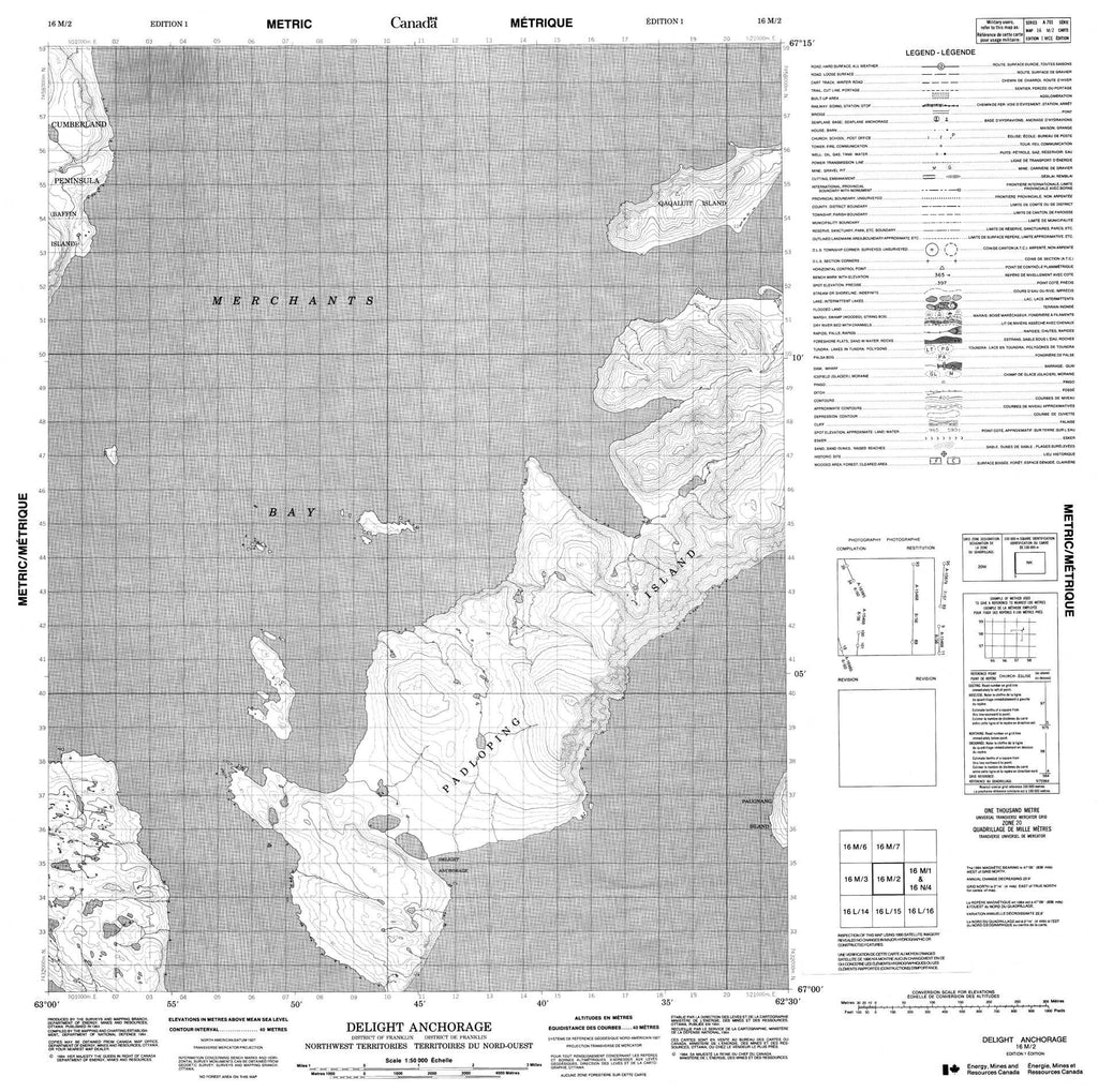 Buy Delight Anchorage topo map 016M02 – YellowMaps Map Store