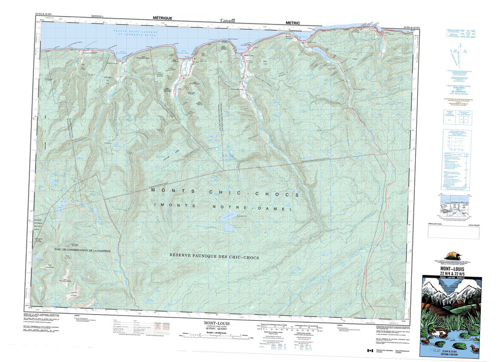 Buy Mont Louis topo map 022H04 – YellowMaps Map Store