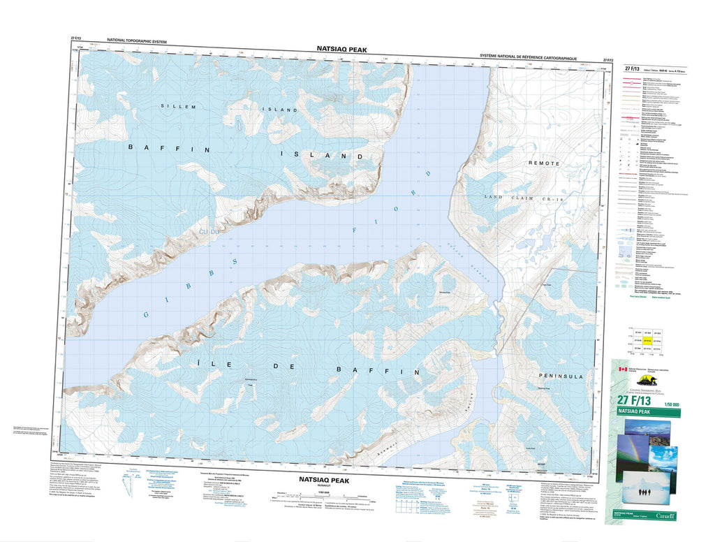 Buy Natsiaq Peak topo map 027F13 – YellowMaps Map Store