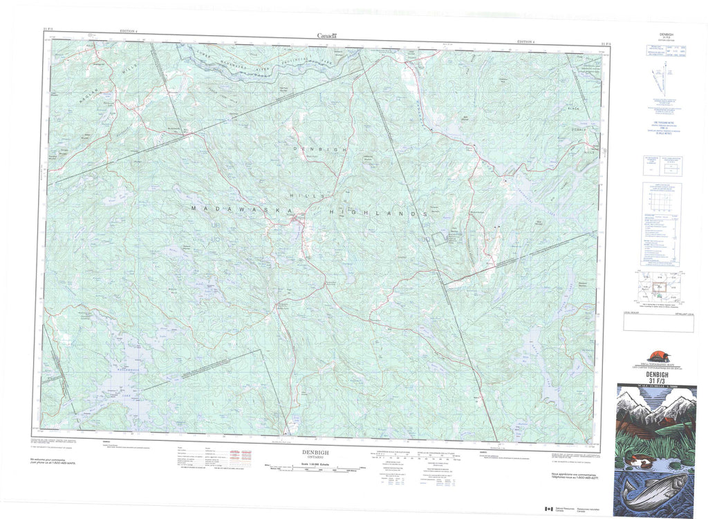 Buy Denbigh topo map 031F03 – YellowMaps Map Store