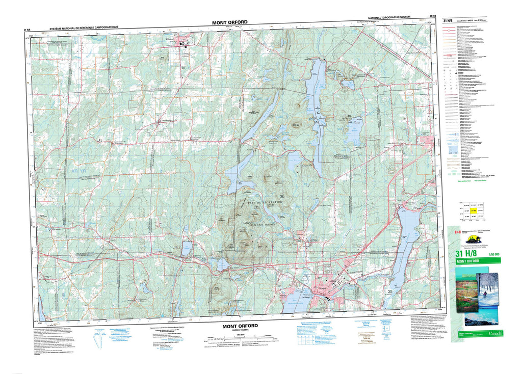 Buy Mont Orford topo map 031H08 – YellowMaps Map Store