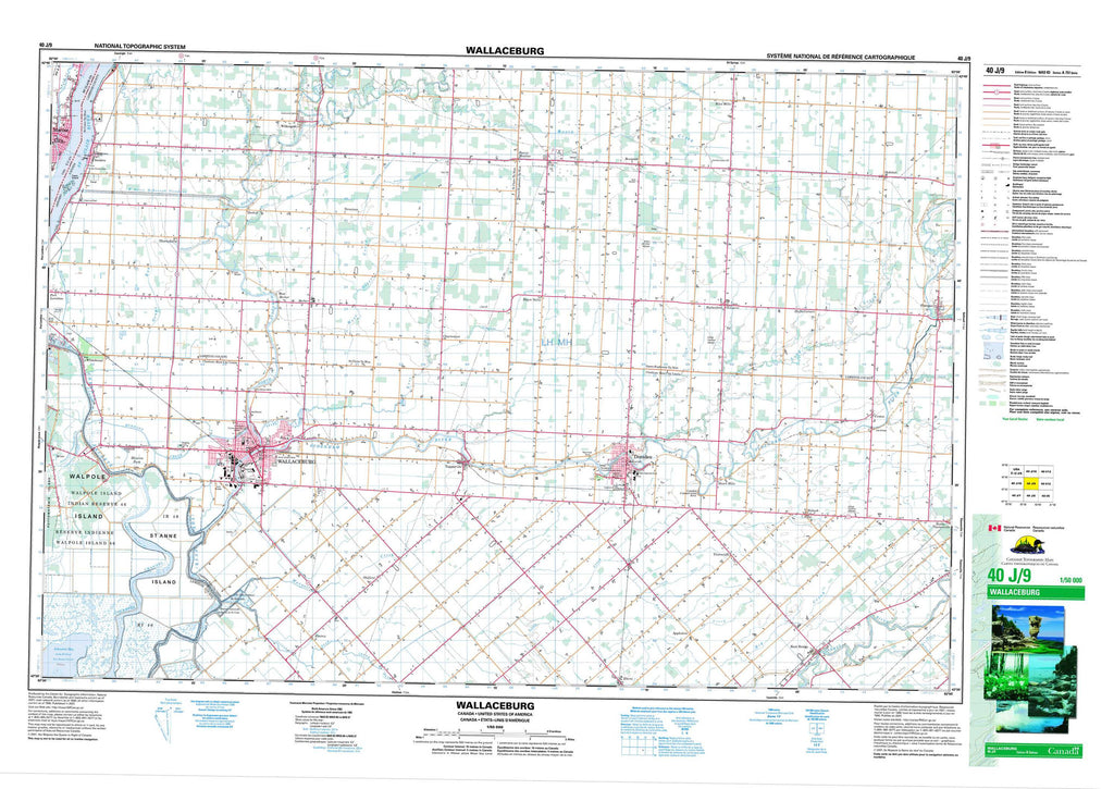 Buy Wallaceburg topo map 040J09 – YellowMaps Map Store