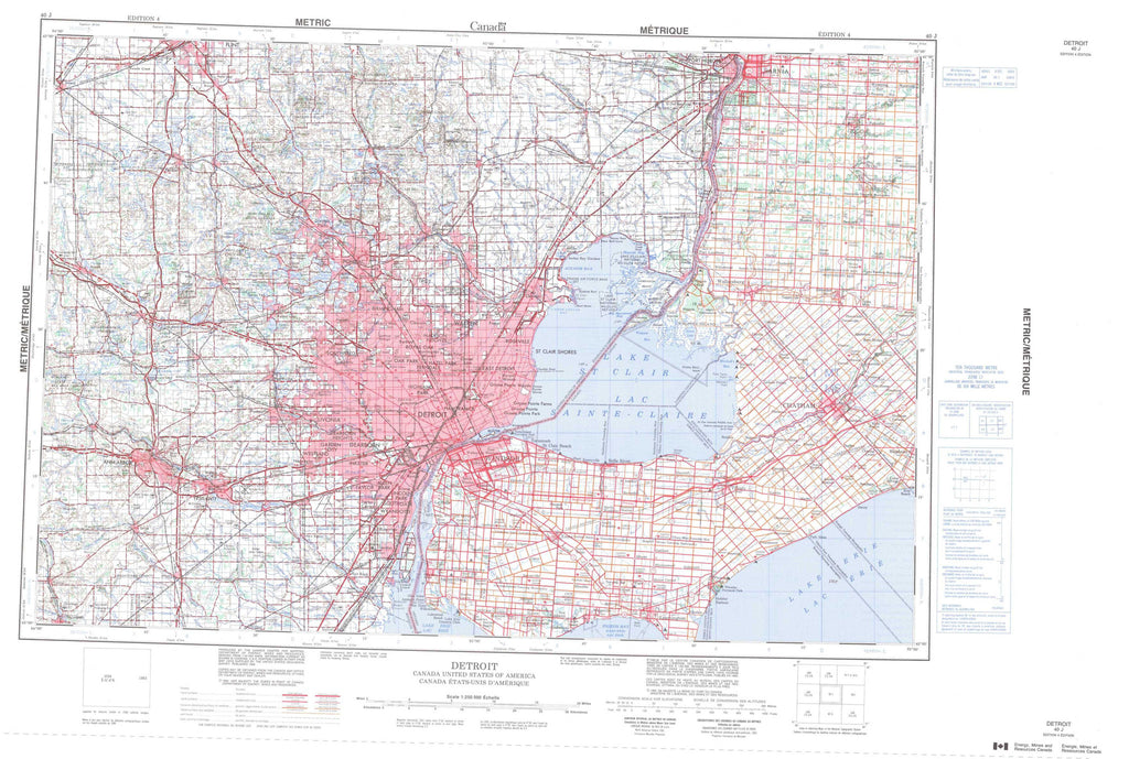 Buy Detroit topo map 040J – YellowMaps Map Store