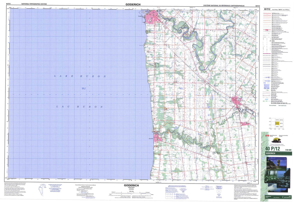 Buy Goderich topo map 040P12 – YellowMaps Map Store