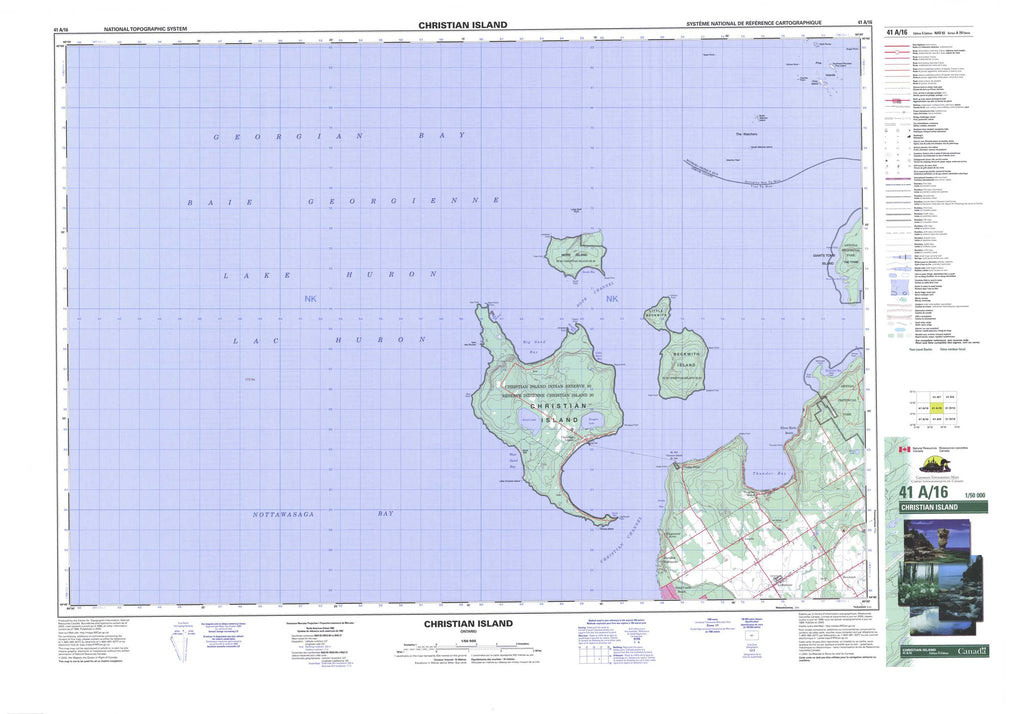 Buy Christian Island topo map 041A16 – YellowMaps Map Store