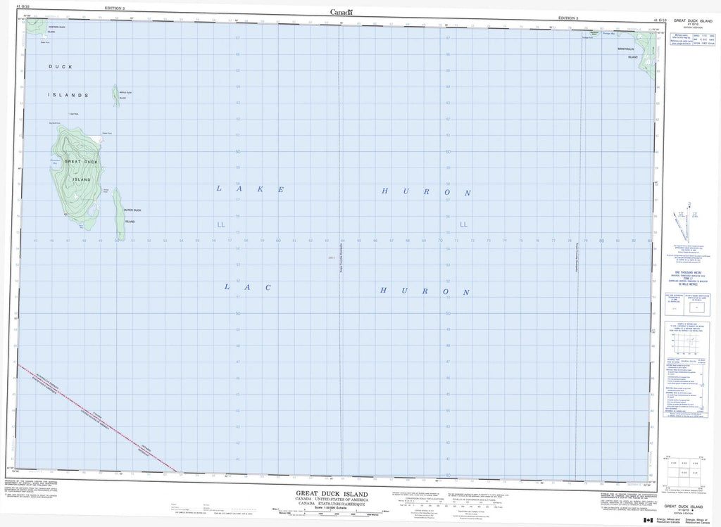 Buy Great Duck Island topo map 041G10 – YellowMaps Map Store