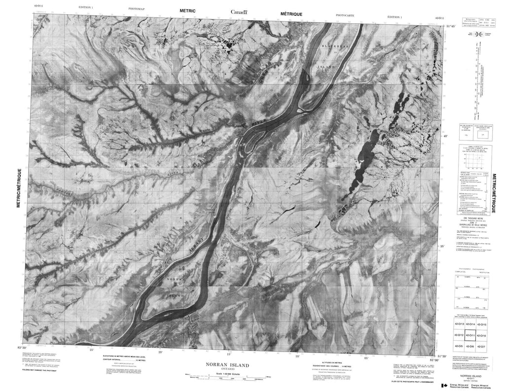 Buy Norran Island topo map 042O11 – YellowMaps Map Store