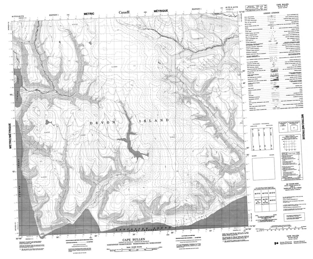Buy Cape Bullen topo map 048F09 – YellowMaps Map Store