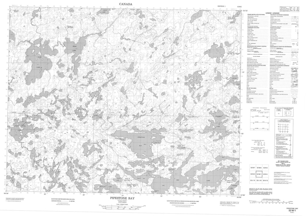 Buy Pipestone Bay topo map 052M01 – YellowMaps Map Store Buy Pipestone Bay topo map 052M01 – YellowMaps Map Store
