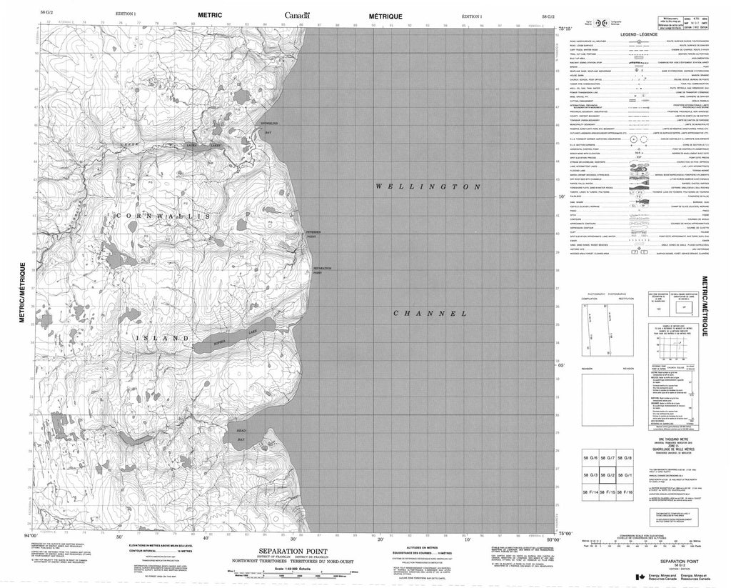 Buy Separation Point topo map 058G02 – YellowMaps Map Store