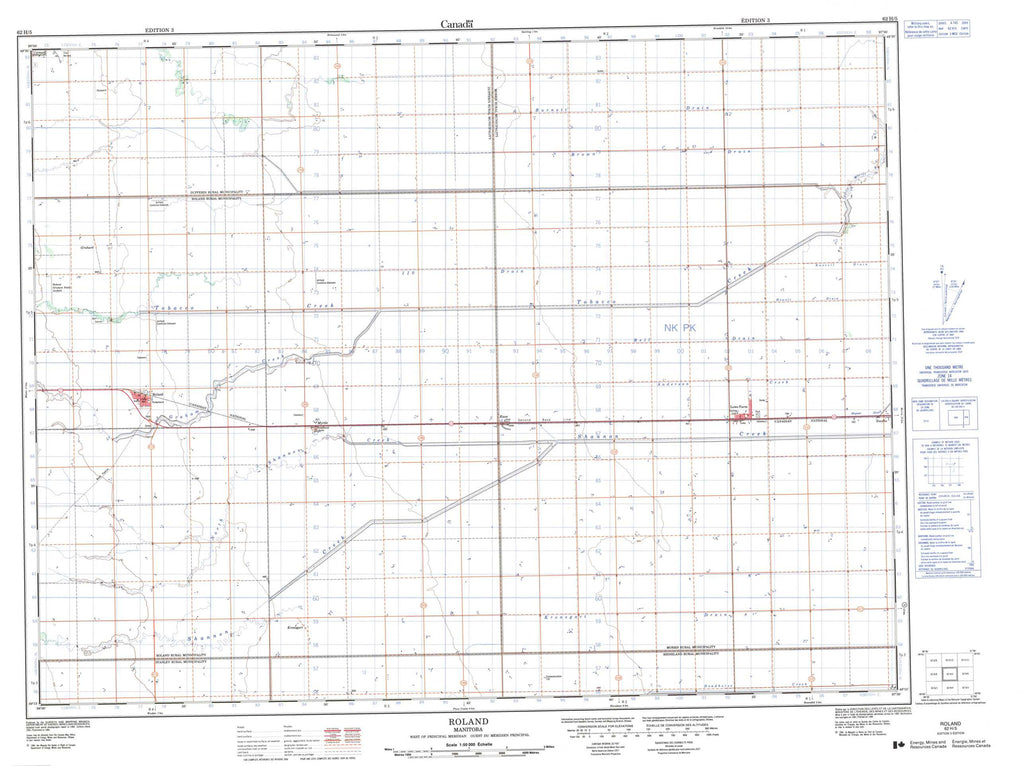 Buy Roland topo map 062H05 – YellowMaps Map Store