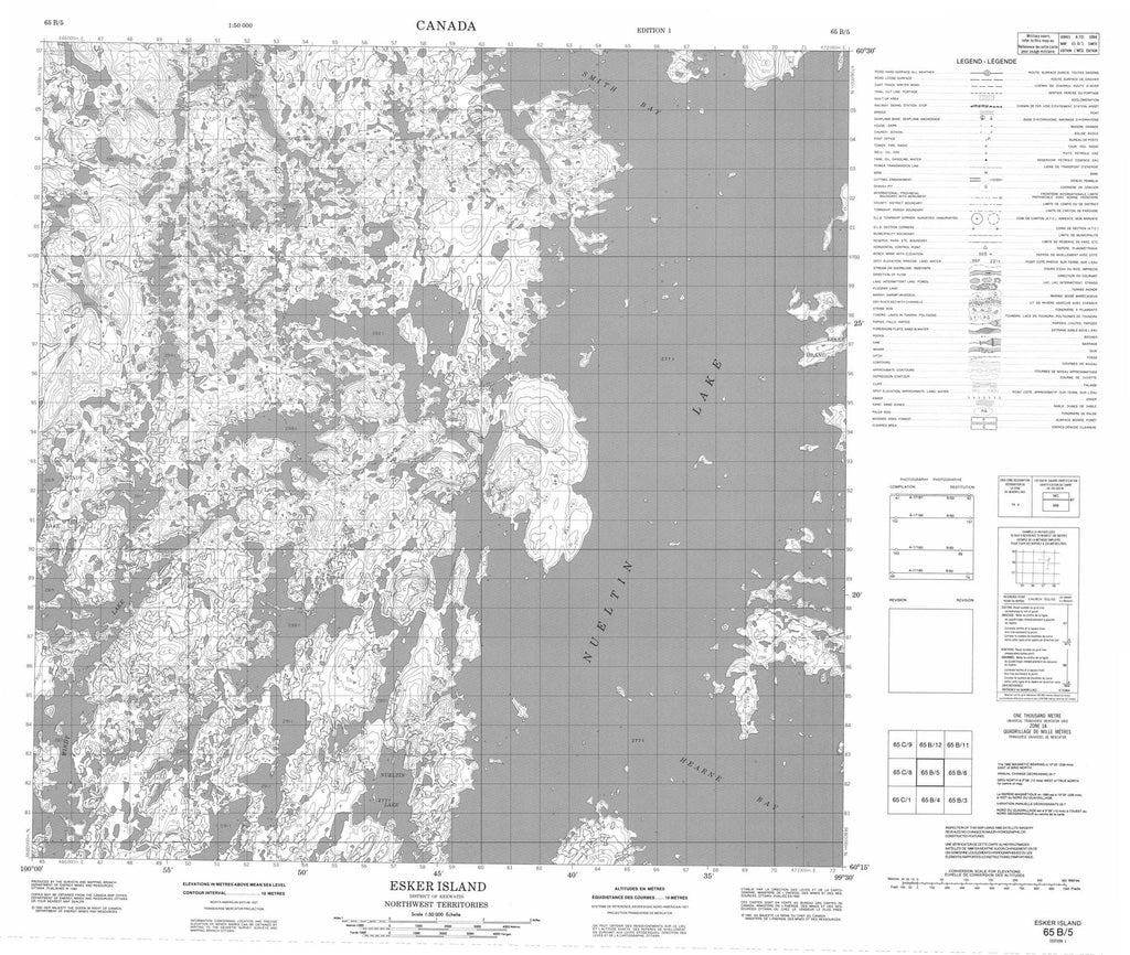 Buy Esker Island topo map 065B05 – YellowMaps Map Store