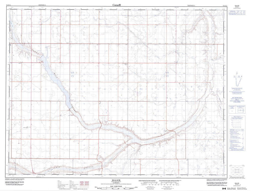 Buy Maleb topo map 072E11 – YellowMaps Map Store