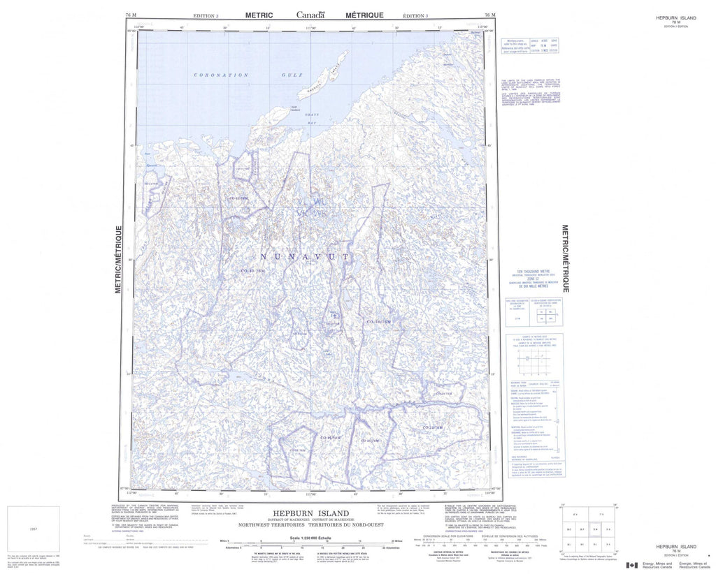 Buy Hepburn Island topo map 076M – YellowMaps Map Store