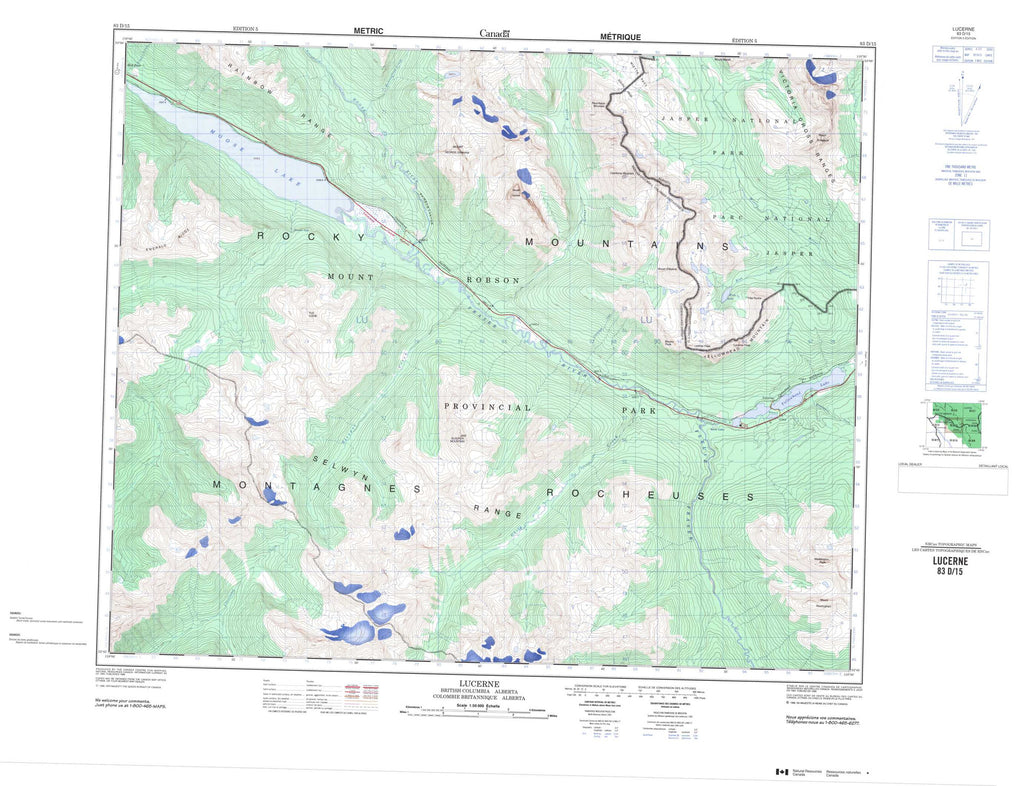 Buy Lucerne topo map 083D15 – YellowMaps Map Store