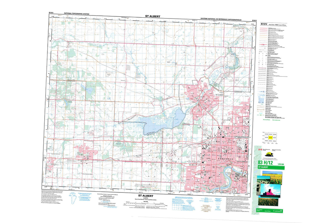 Buy St Albert topo map 083H12 – YellowMaps Map Store
