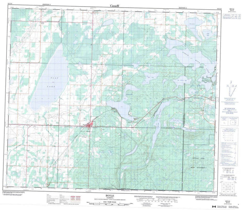 Buy Boyle topo map 083I10 – YellowMaps Map Store