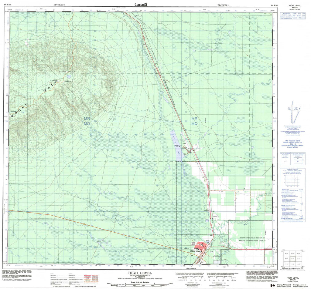 Buy High Level topo map 084K11 – YellowMaps Map Store