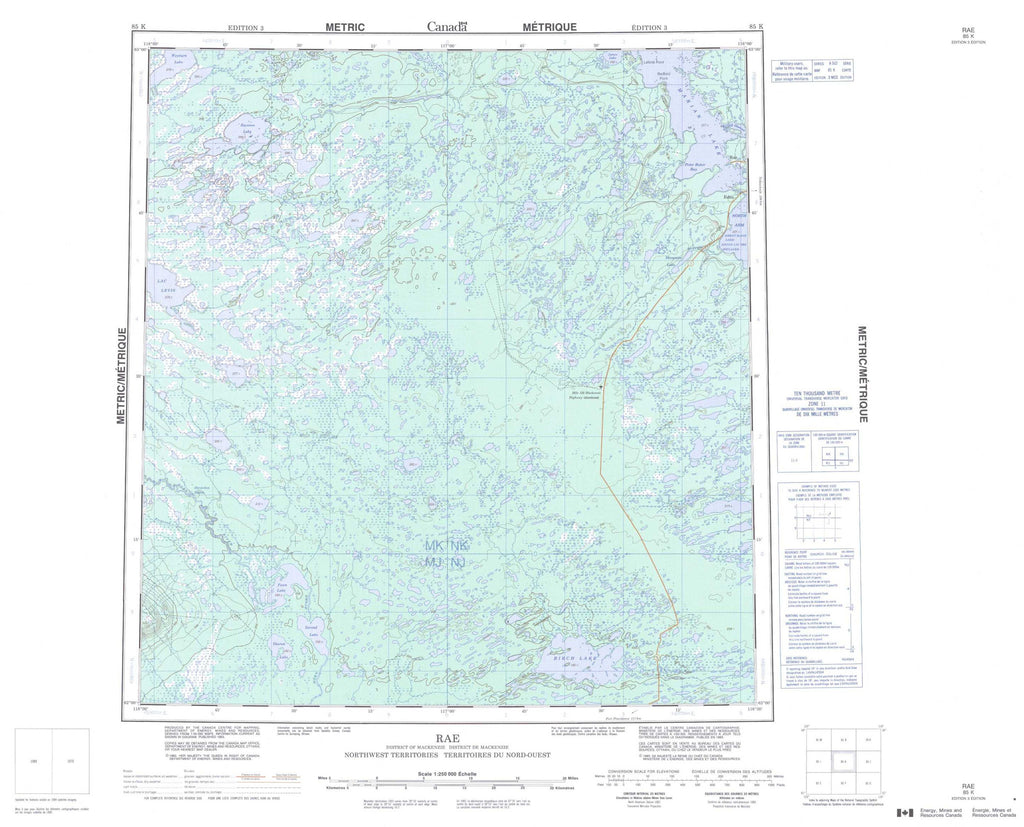 Buy Rae topo map 085K – YellowMaps Map Store