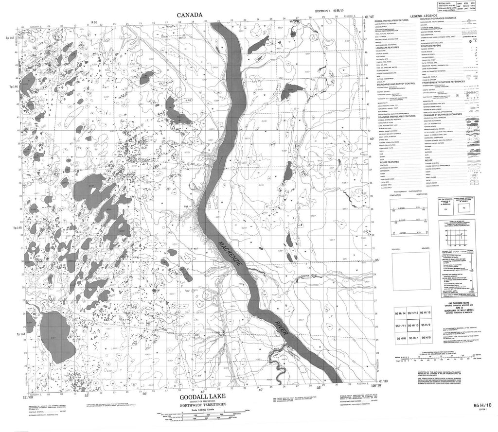 Buy Goodall Lake topo map 095H10 – YellowMaps Map Store