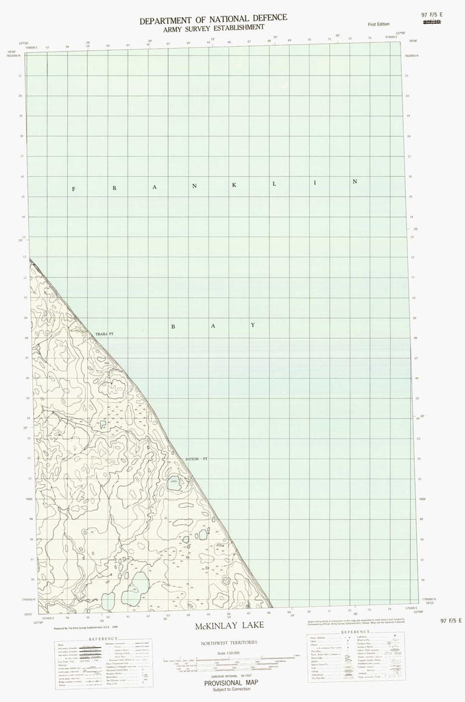 Buy Mckinlay Lake topo map 097F05E – YellowMaps Map Store