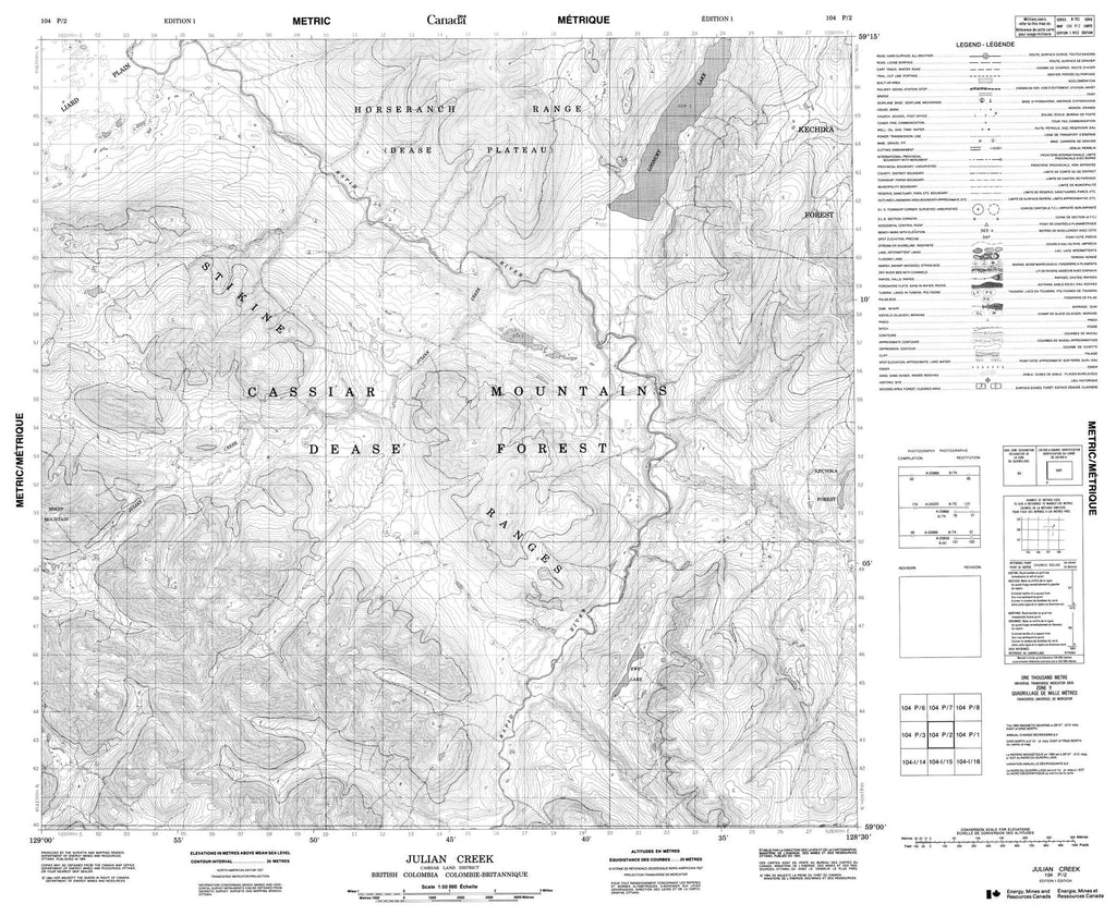 Buy Julian Creek topo map 104P02 – YellowMaps Map Store