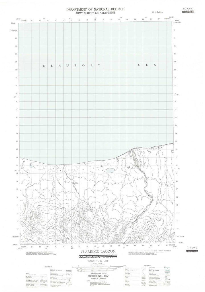 Buy Clarence Lagoon topo map 117C09E – YellowMaps Map Store