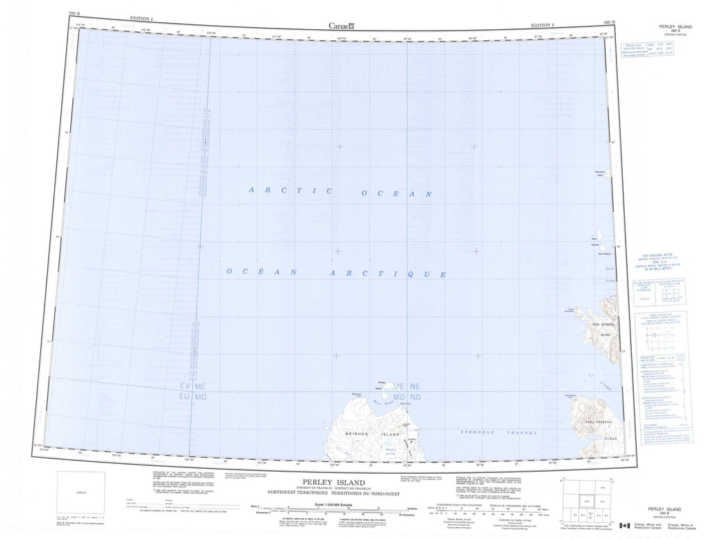 Buy Perley Island topo map 560B – YellowMaps Map Store
