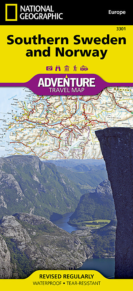 Buy map: Sweden, Southern, and Norway Adventure Map 3301 by National ...