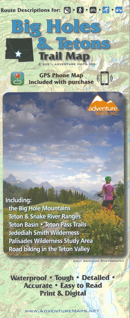 Buy map: Big Holes & Tetons Trail Map – YellowMaps Map Store