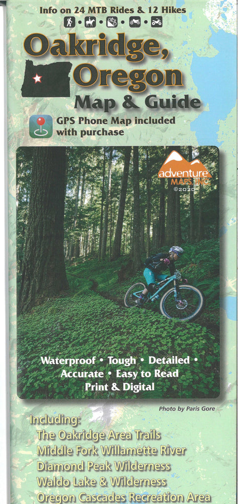 Buy map: Oakridge, Oregon Trail Map – YellowMaps Map Store