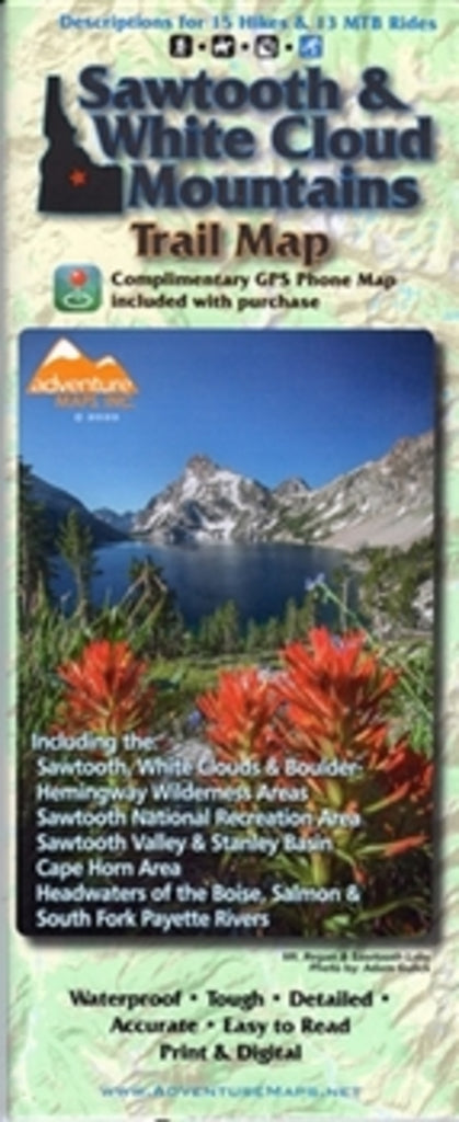 Buy map: Sawtooth and White Cloud Mountains Trail Map – YellowMaps Map ...