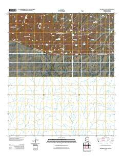 Buy topo map Pajarito Peak AZ, 2012 – YellowMaps Map Store