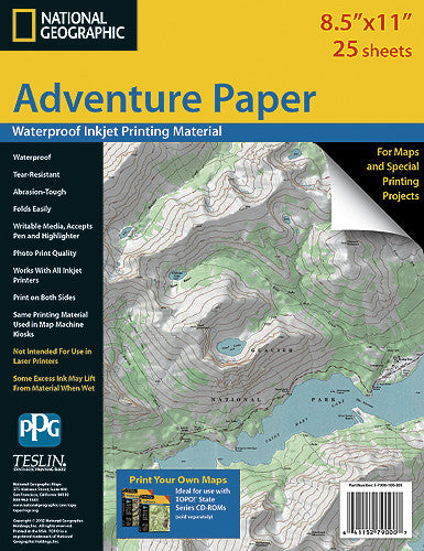 Buy waterproof paper Adventure Paper Letter – YellowMaps Map Store