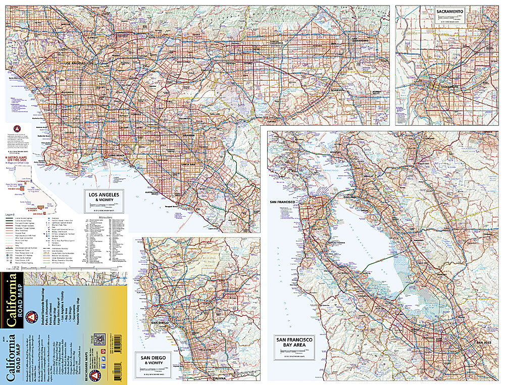 Buy map: California Road Map by Benchmark Maps – YellowMaps Map Store