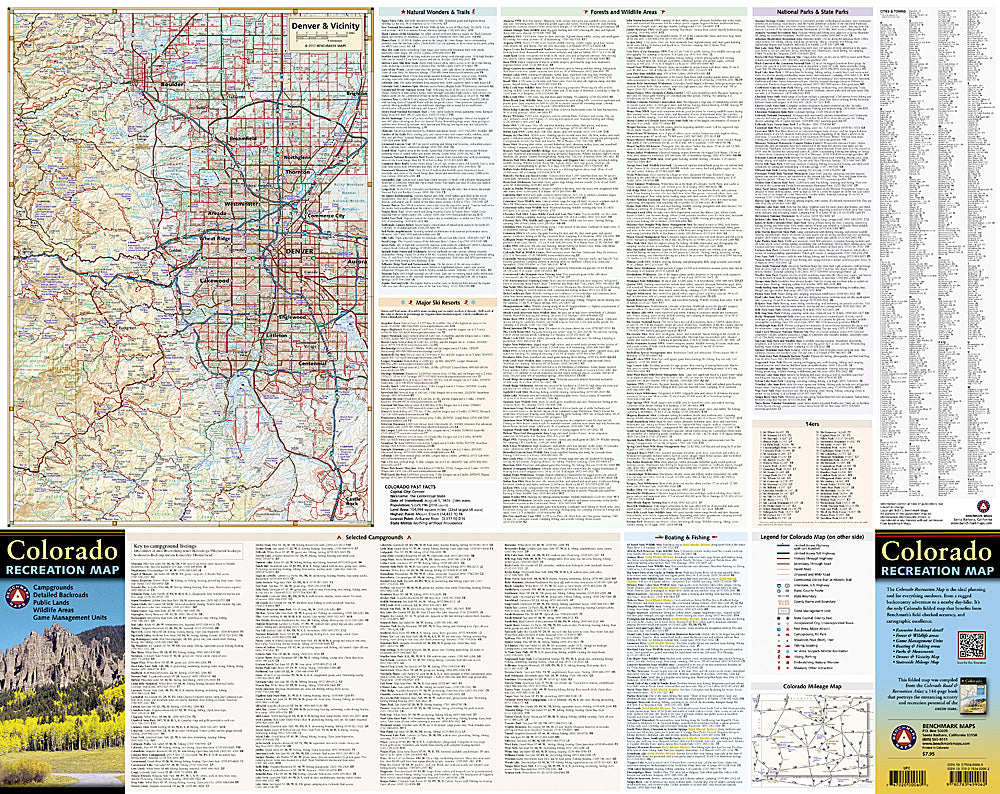 Buy map: Colorado Recreation Map by Benchmark Maps – YellowMaps Map Store