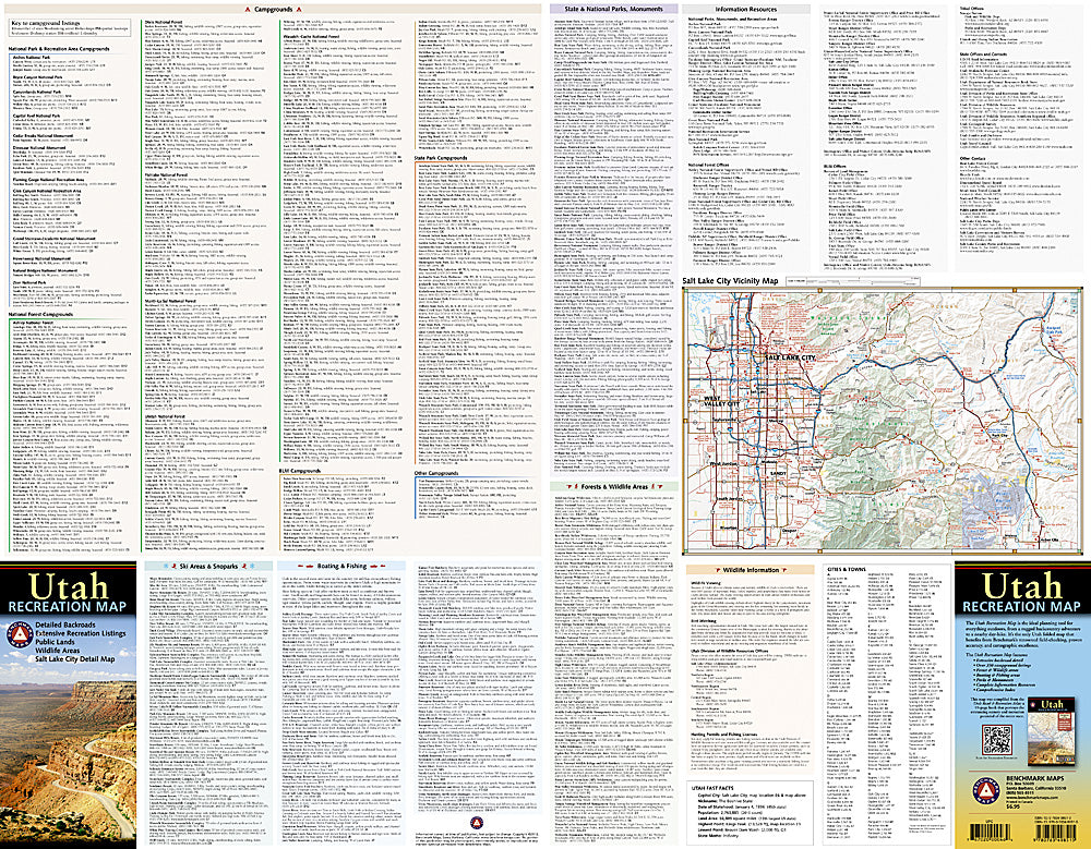 Buy map: Utah Recreation Map by Benchmark Maps – YellowMaps Map Store