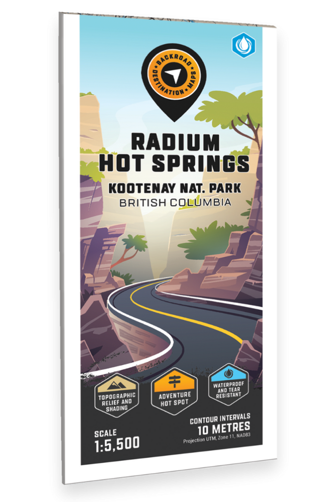 Buy map: Radium Hot Springs – Kootenay National Park Adventure ...
