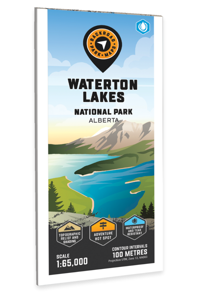 Buy map: Waterton Lakes National Park Adventure Topographic Map ...