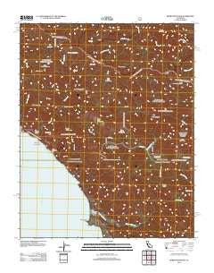 Buy topo map Burro Mountain CA, 2012 – YellowMaps Map Store