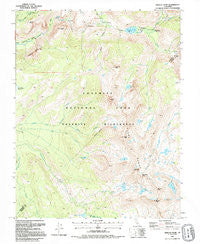 Buy topo map Merced Peak CA, 1992 – YellowMaps Map Store