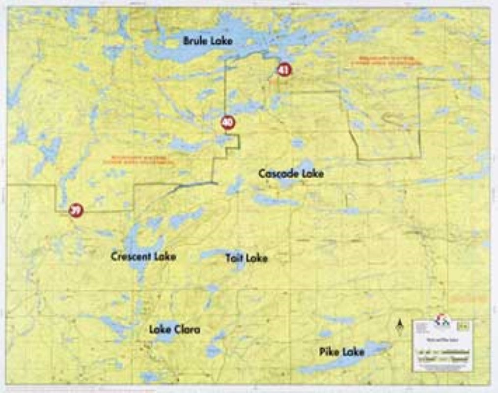 Buy map: F-6: SMOKE LAKE, FLAME LAKE, BRULE LAKE – YellowMaps Map Store