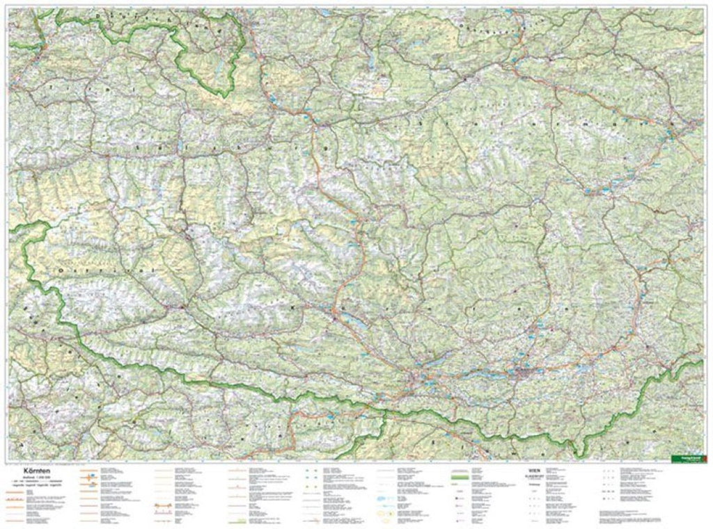 Buy map: Kärnten • Osttirol, 1:200.000, Poster = Carinthia • East ...