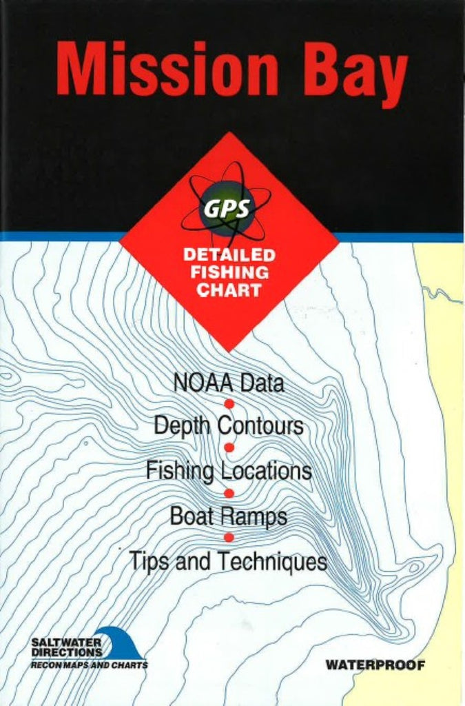 Buy map: 4 MISSION BAY FISHING MAP – YellowMaps Map Store