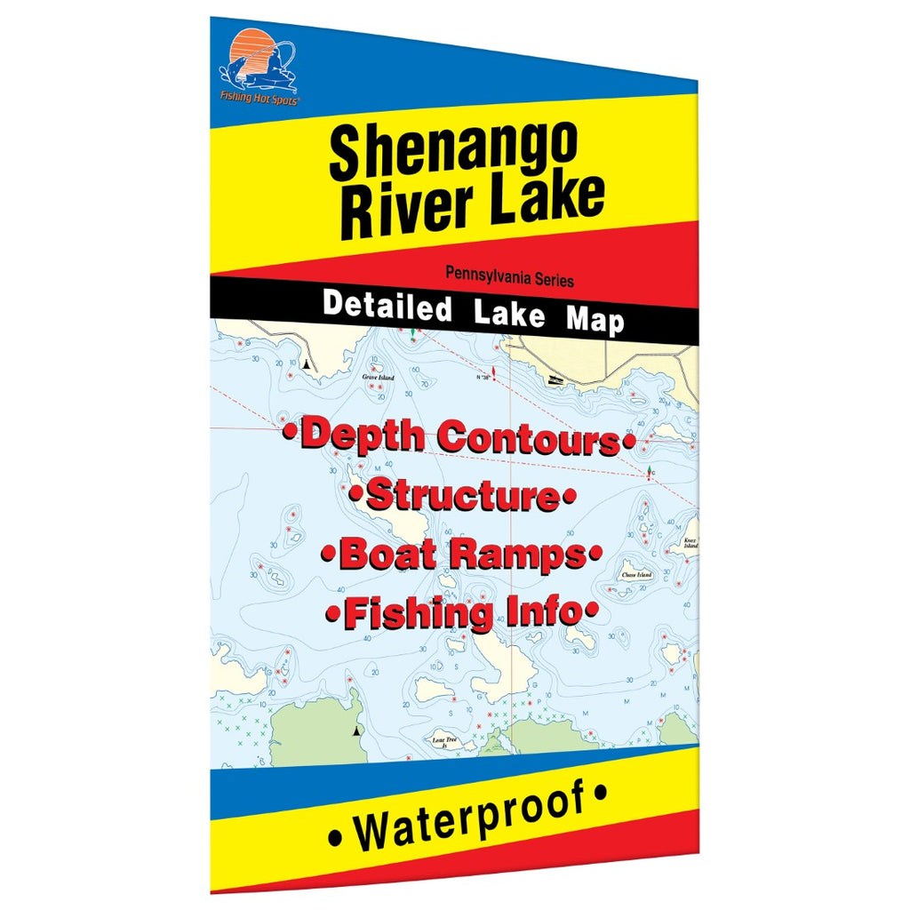 Buy map: Shenango River Lake Fishing Map – YellowMaps Map Store