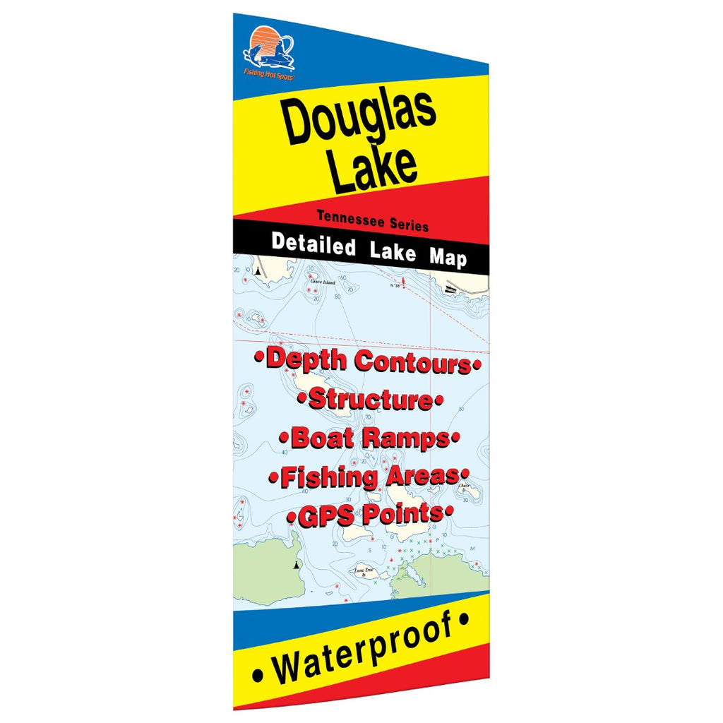 Buy map: Douglas Lake Fishing Map – YellowMaps Map Store